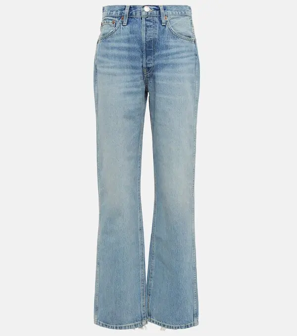 RE/DONE 70s High-rise Wide Jeans - Blue