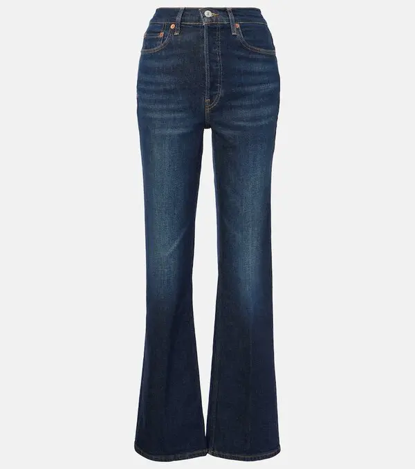 RE/DONE Loose High-rise Straight Jeans - Blue