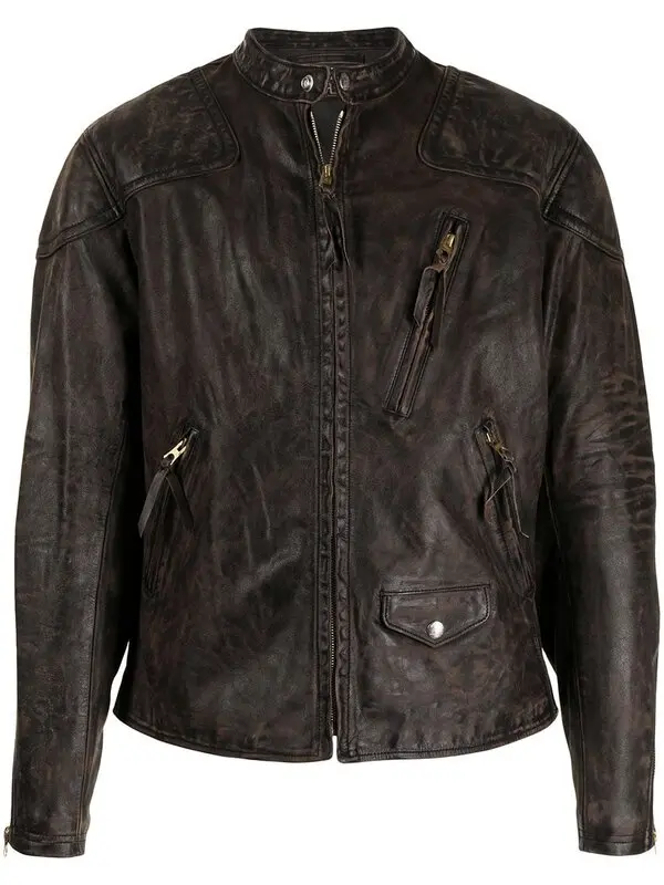 Ralph Lauren Watts Biker Jacket - Brown