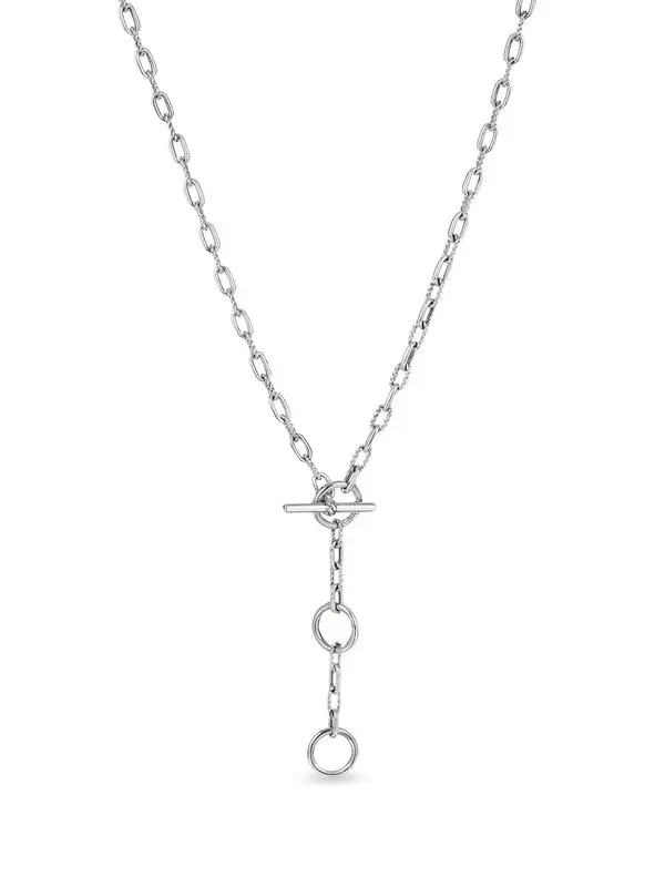 David Yurman 3mm 3-ring Chain Necklace - Silver