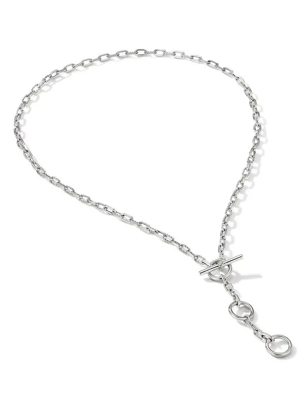 David Yurman 3mm 3-ring Chain Necklace - Silver