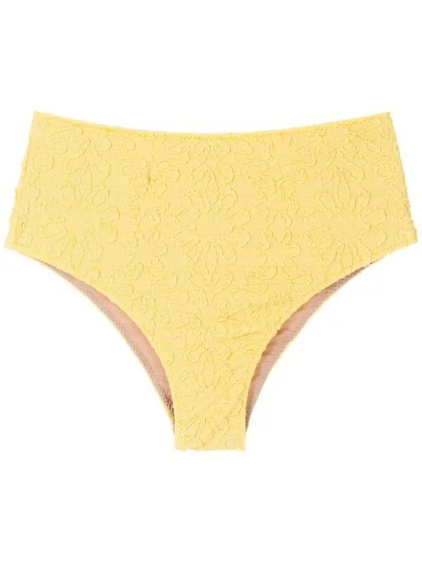 CLUBE BOSSA Casall Jacquard Bikini Bottom - Yellow