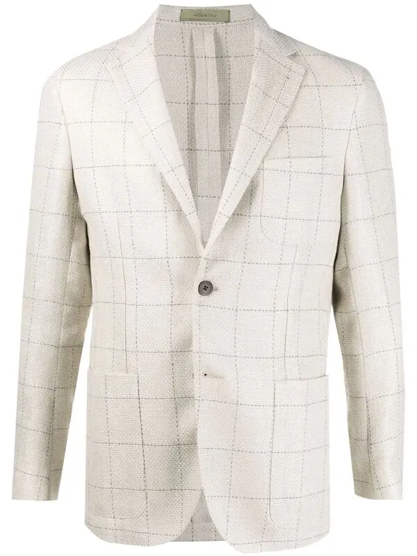 Corneliani Check-pattern Single-breasted Blazer