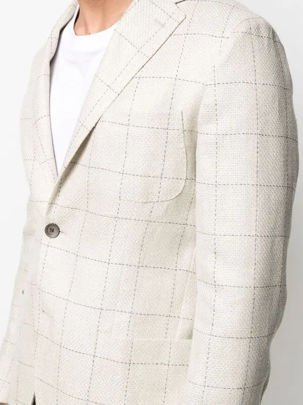 Corneliani Check-pattern Single-breasted Blazer