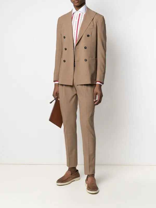 Eleventy Peak-lapels Double-breasted Suit