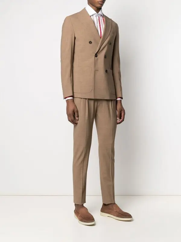 Eleventy Peak-lapels Double-breasted Suit