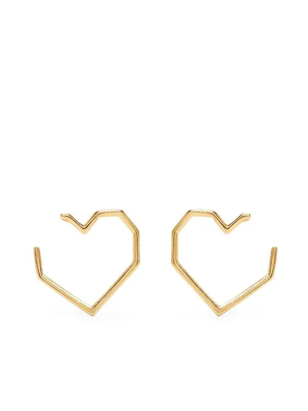 ALIITA 14kt Yellow Corazón Earrings - Gold