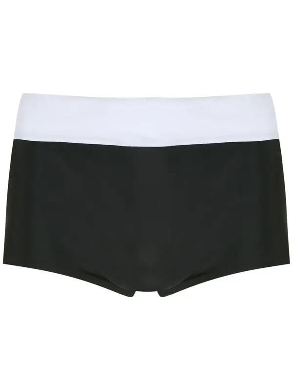 AMIR SLAMA Panelled Swimming Trunks - Black