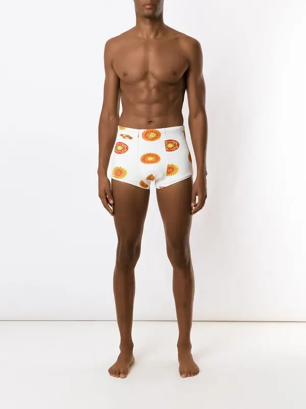 AMIR SLAMA Sol Print Swimming Trunks