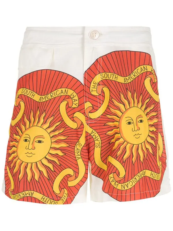 AMIR SLAMA Sol Print Shorts