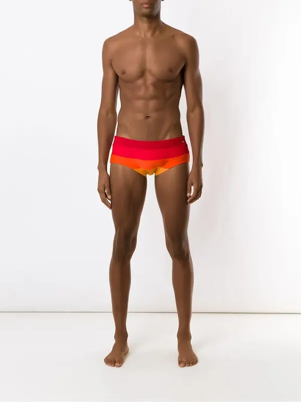 AMIR SLAMA Panelled Gradient Swimming Trunks