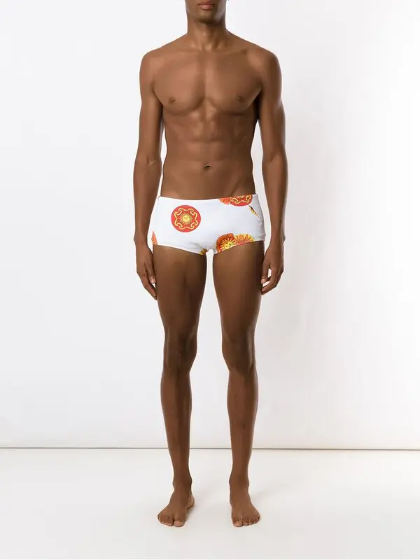 AMIR SLAMA Print Sol Swimming Trunks