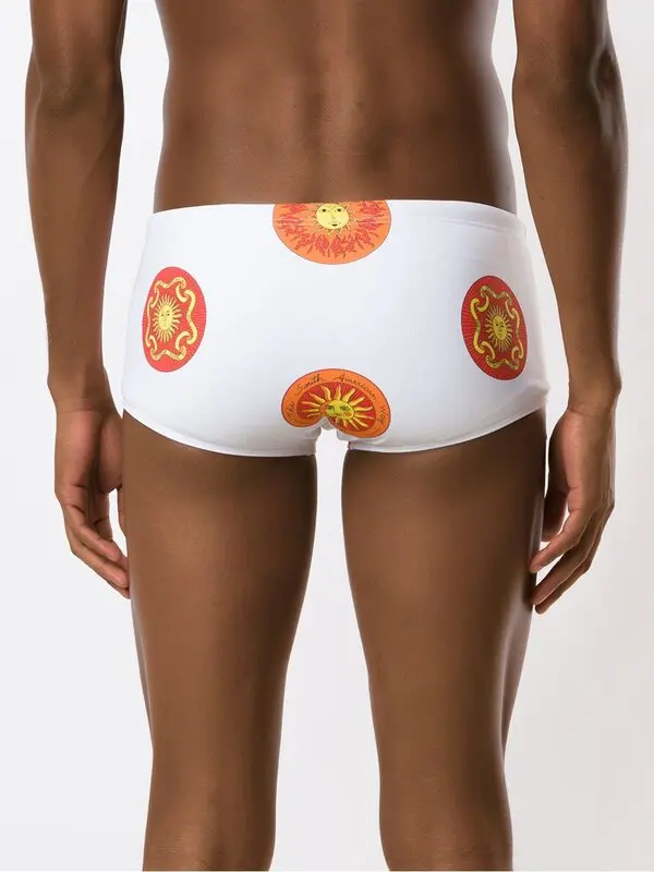 AMIR SLAMA Print Sol Swimming Trunks
