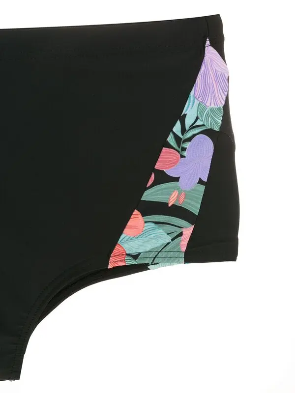 AMIR SLAMA Hibiscus Print Swimming Trunks