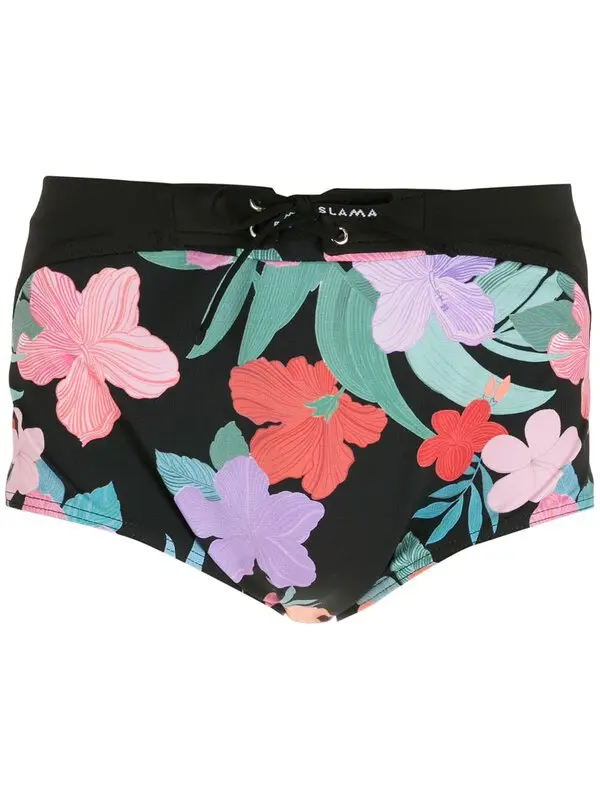 AMIR SLAMA Hibiscus Swimming Trunks