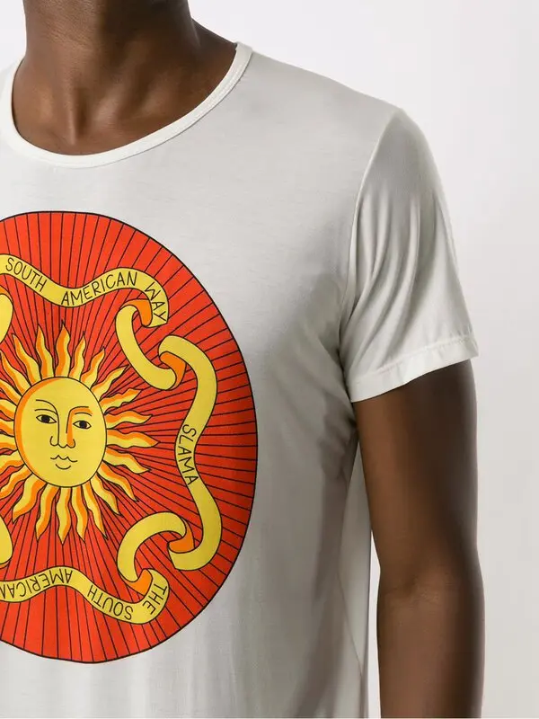 AMIR SLAMA Sun-print Cotton T-shirt