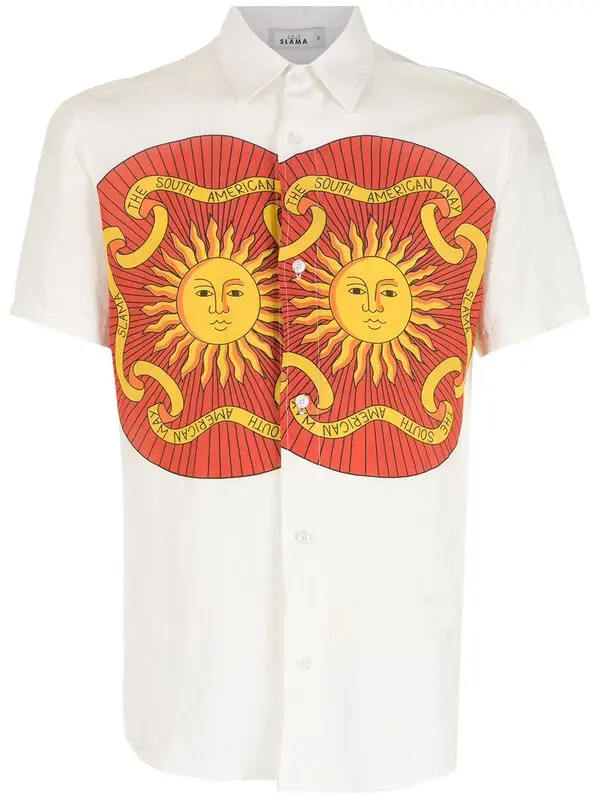 AMIR SLAMA Print Sol Short Sleeves Shirt