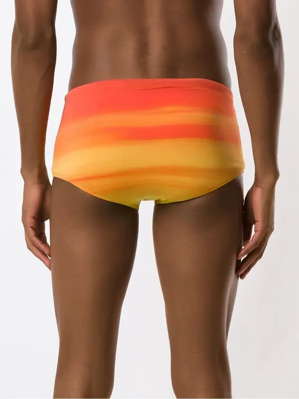AMIR SLAMA Tie-dye Gradient Swimming Trunks