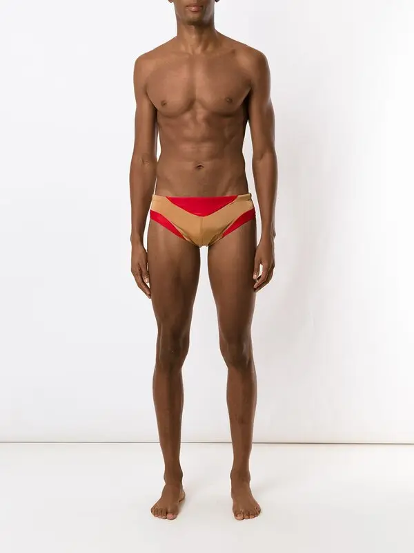 AMIR SLAMA Panelled Swimming Trunks
