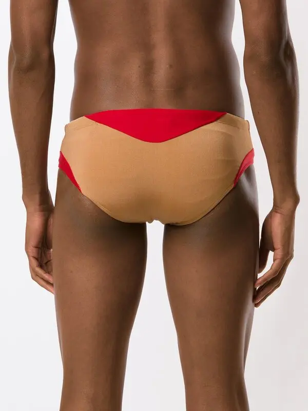 AMIR SLAMA Panelled Swimming Trunks