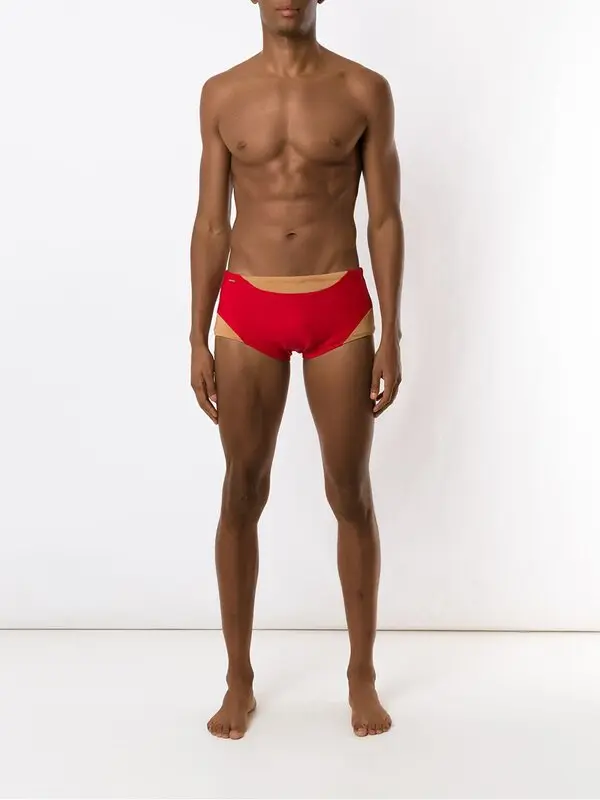 AMIR SLAMA Panelled Swimming Trunks