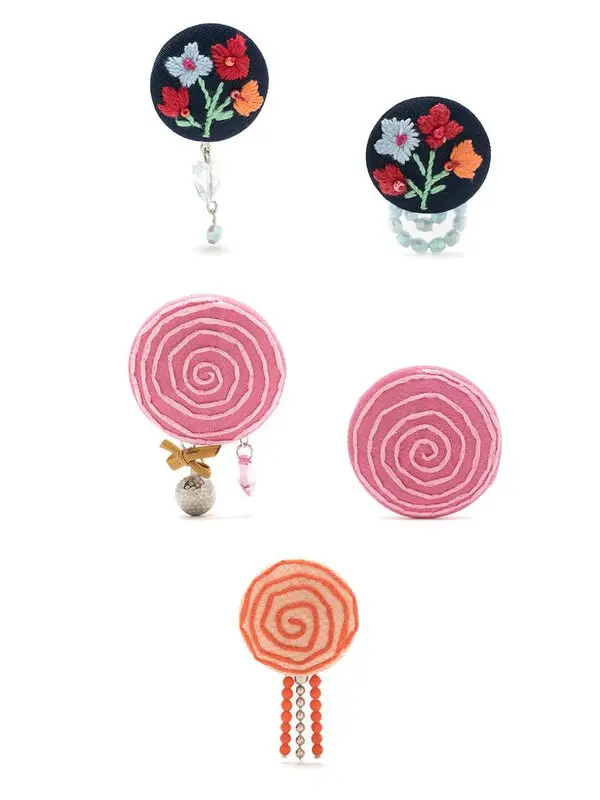 AMIR SLAMA 3-pair Earring Set - Multicolour
