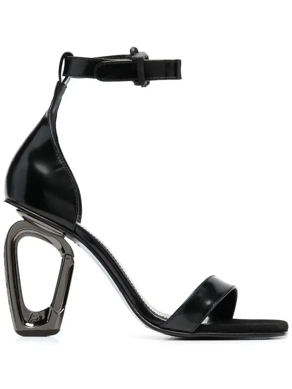 Filling Pieces Carabiner-heel Leather Sandals