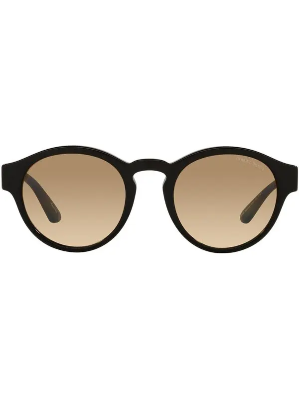 Giorgio Armani Round Frame Sunglasses - Black