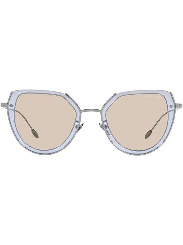 Giorgio Armani Oversized Frame Sunglasses - Brown