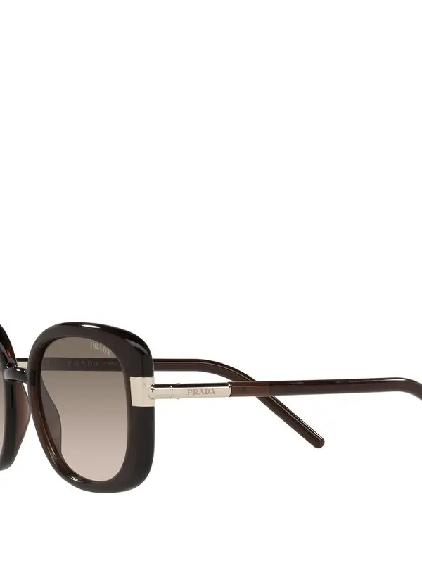 Prada Oversize Frame Tinted Sunglasses