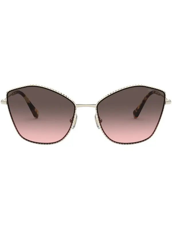 Miu Miu Oversized Gradient Sunglasses - Pink