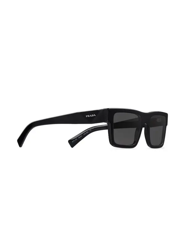 Prada Symbole Rectangle-frame Sunglasses - Black