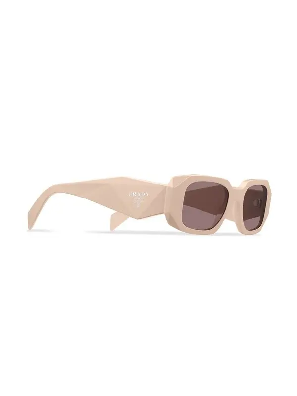 Prada Runway oversize-frame sunglasses Nude new Prada PR 08YS XS (51 - 18) with Brown lenses and Pink frame  main image 2