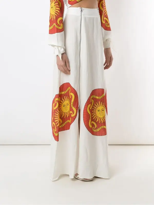 AMIR SLAMA Printed Long Skirt