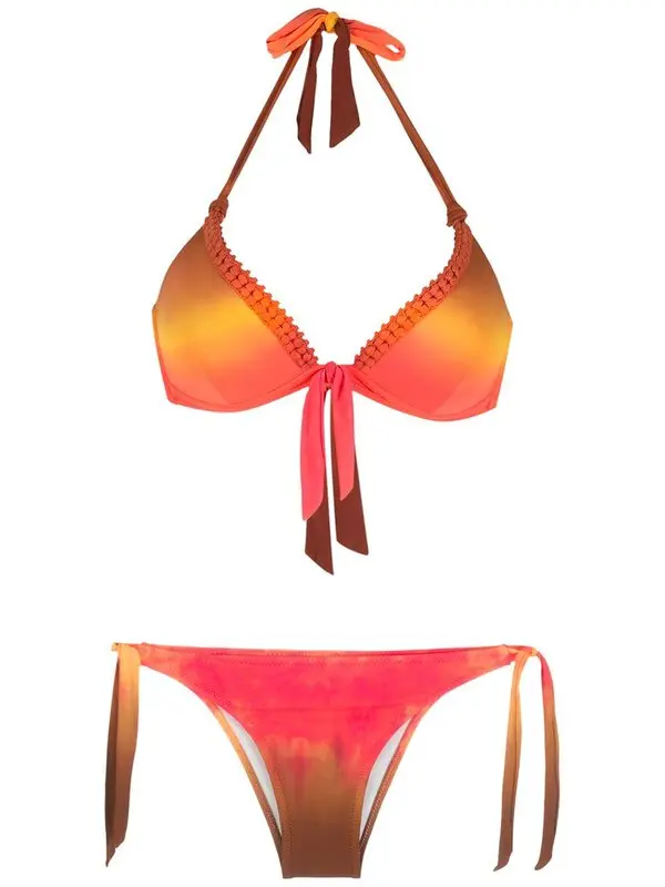 AMIR SLAMA Tie-dye Bikini Set - Multicolour