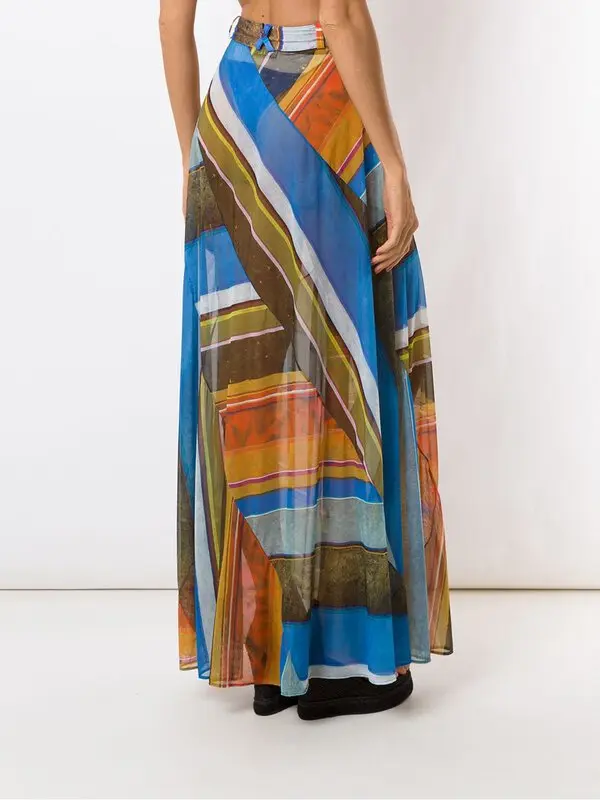 AMIR SLAMA Silk Long Skirt