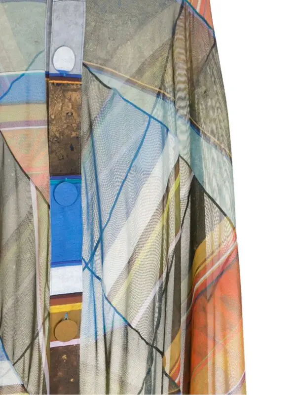 AMIR SLAMA Silk Long Skirt