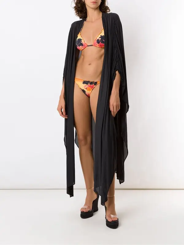 AMIR SLAMA Print Ilha De Hibiscus Bikini Set
