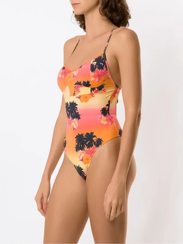 AMIR SLAMA Ilha De Hibiscus Swimsuit