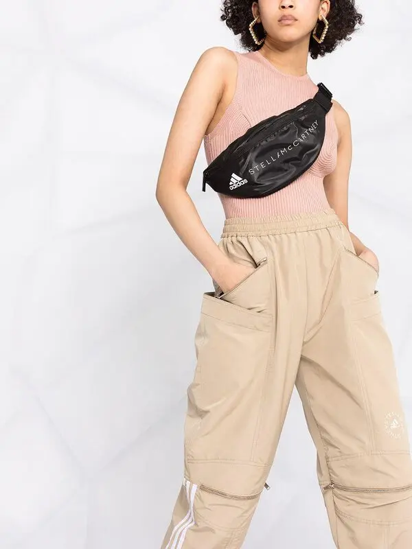 Stella McCartney Logo Stripe Zip Front Track Pants
