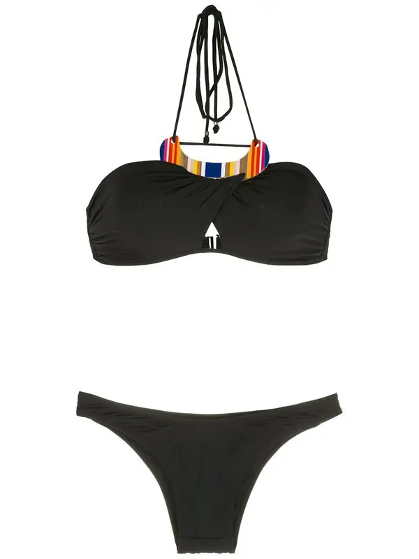 AMIR SLAMA High-leg Swimsuit - Black