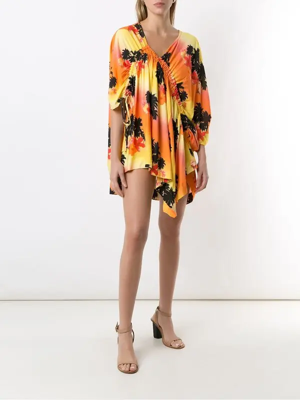 AMIR SLAMA Palm Tree-print Dress