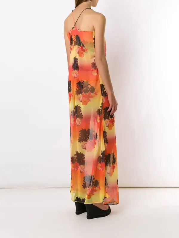 AMIR SLAMA Printed Maxi Dress