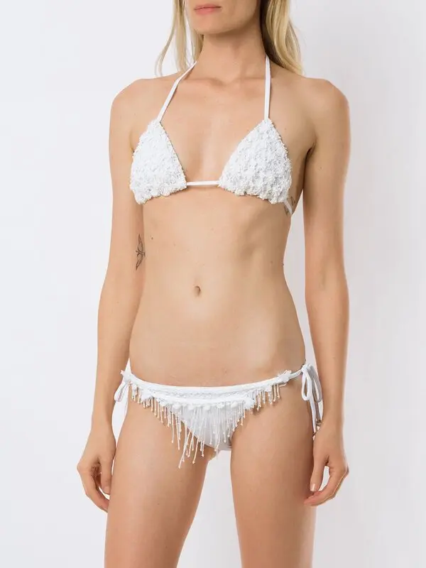 AMIR SLAMA Beaded Embroidery Bikini Set
