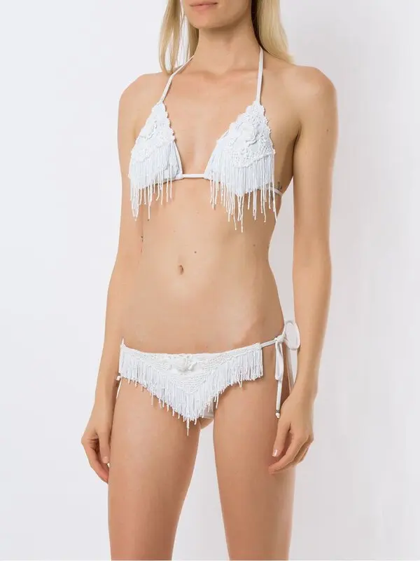 AMIR SLAMA Beaded Embroidery Bikini Set
