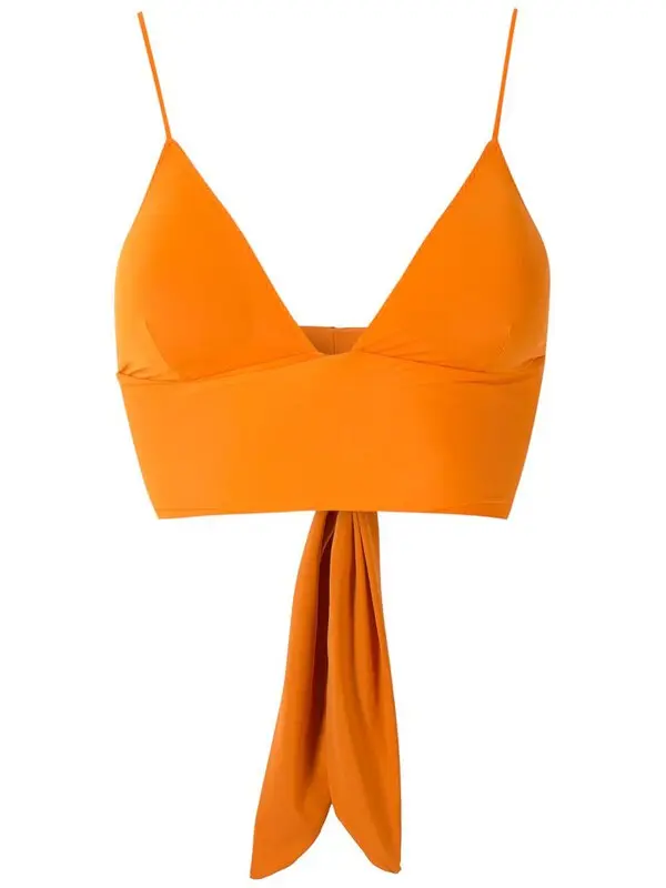CLUBE BOSSA Havel Tie Bikini Top - Orange