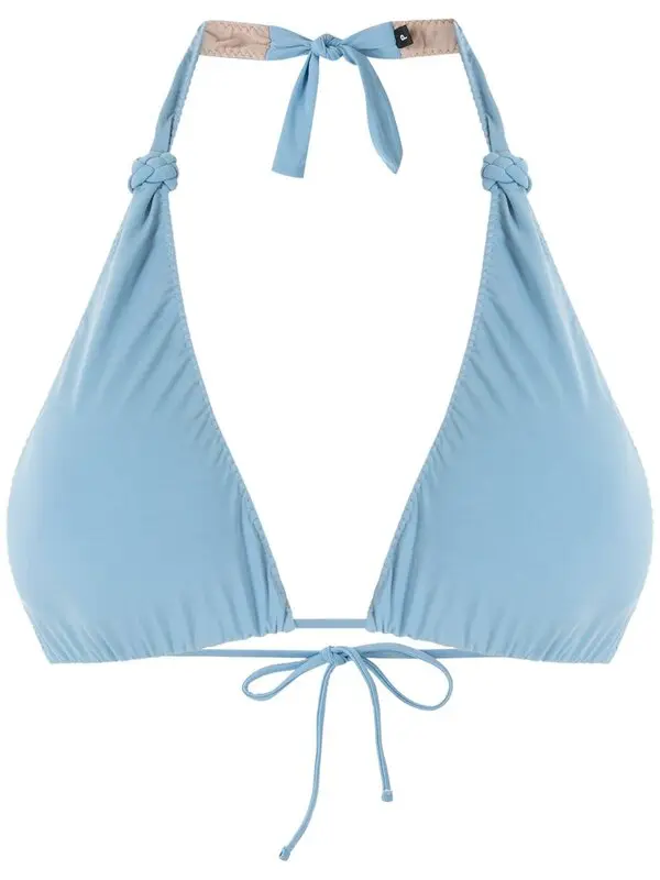 CLUBE BOSSA Rings Triangle Bikini Top - Blue