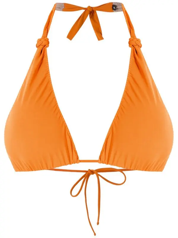 CLUBE BOSSA Rings Triangle Bikini Top - Orange