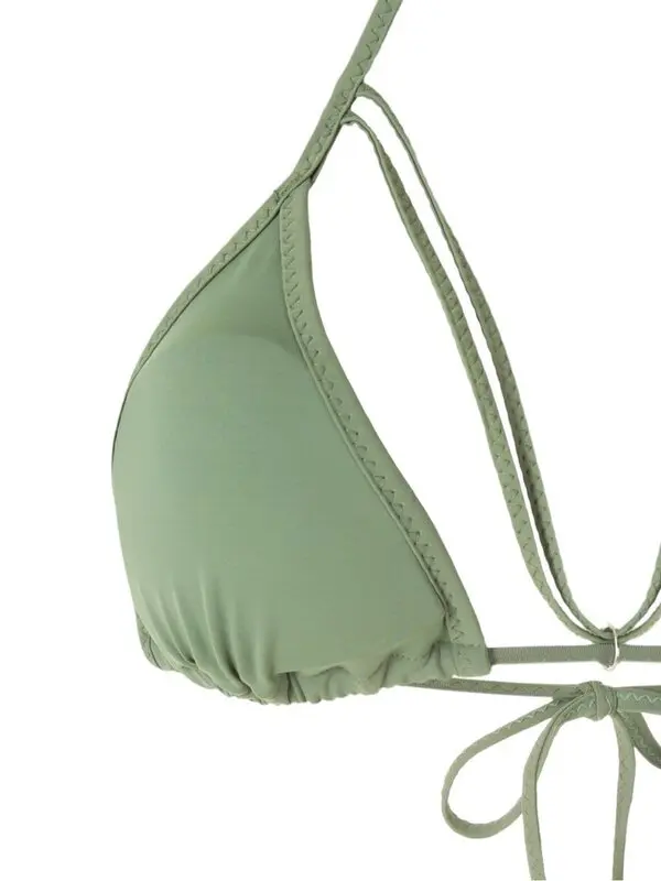 AMIR SLAMA Strappy Triangle Bikini Set - Green