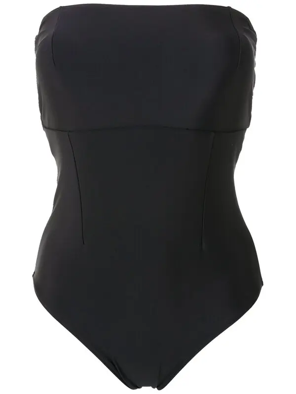 AMIR SLAMA Bandeau One-piece - Black